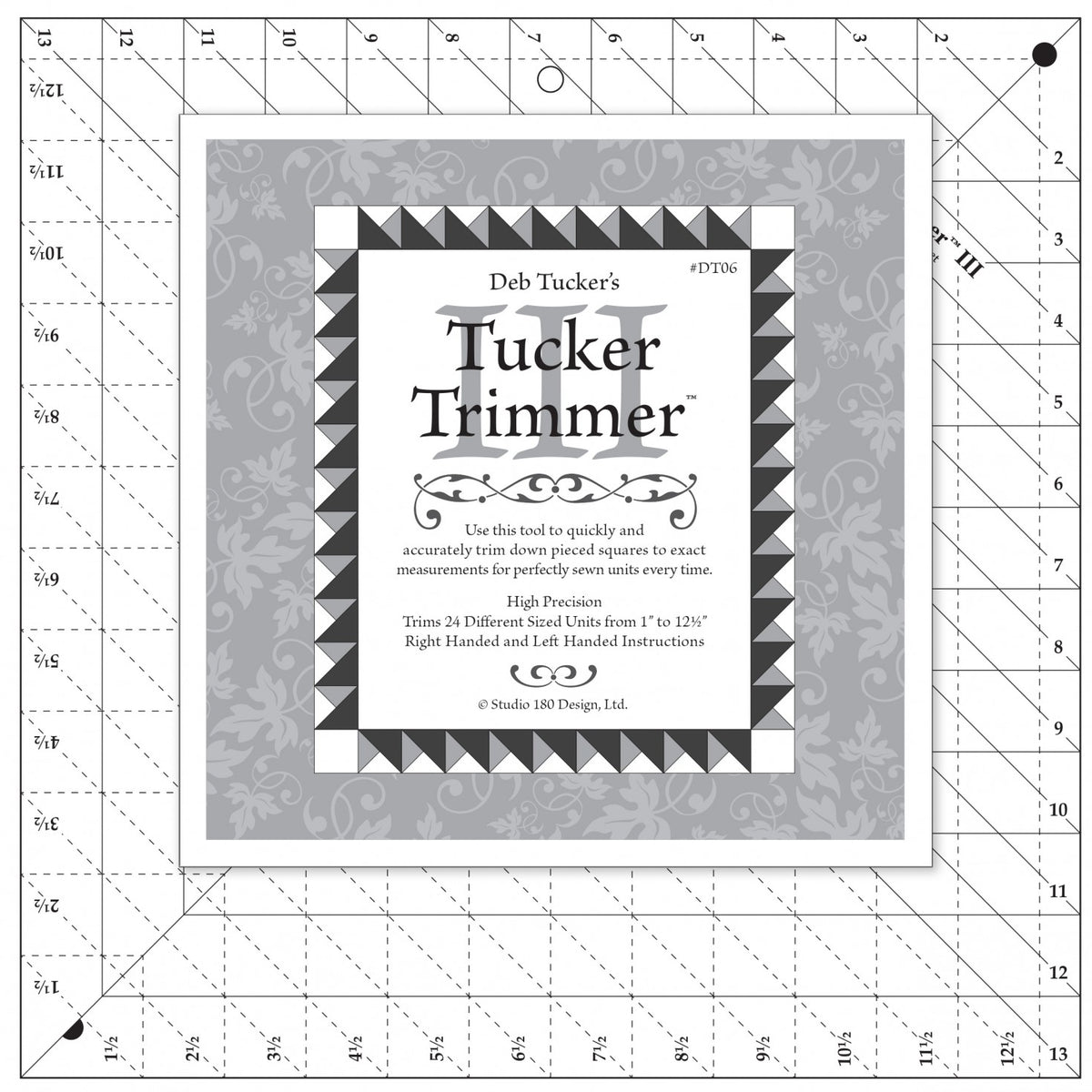 Tucker Trimmer Rulers – Artistic Quilts with Colors Inc.