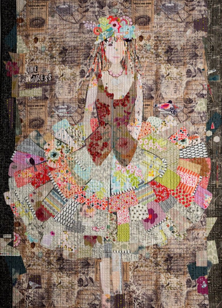 LAURA HEINE - The Dress Collage Pattern – Artistic Quilts with Colors Inc.