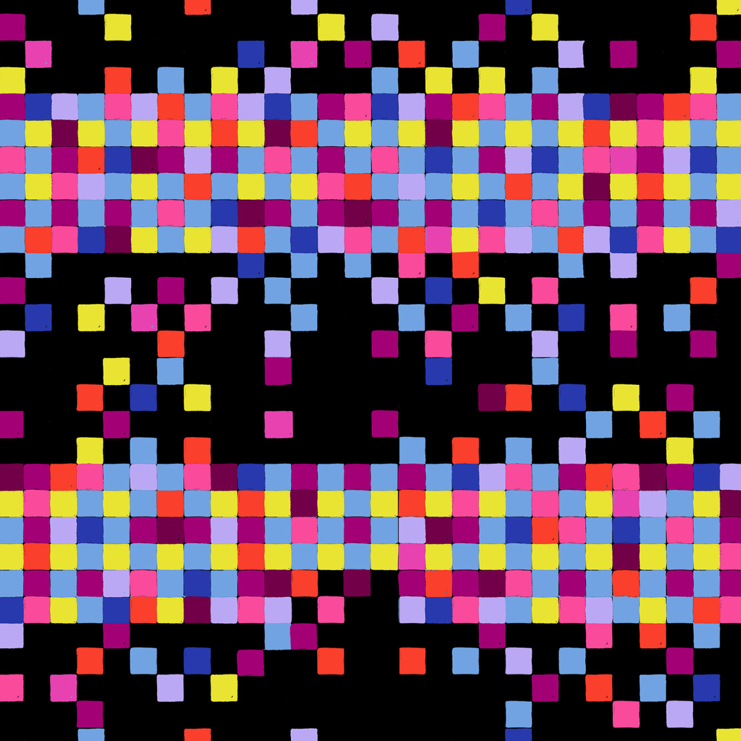 RUBY STAR SOCIETY - SARAH WATTS - Glow Garden - Pixels, Black ...