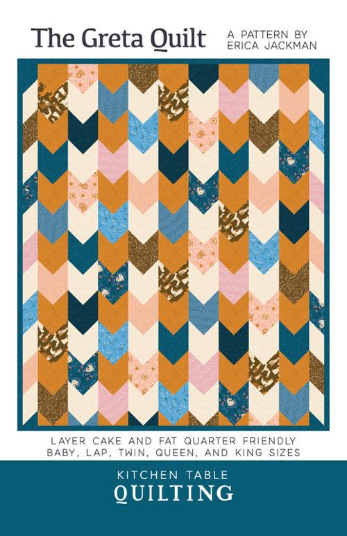 KITCHEN TABLE QUILTING - THE GRETA QUILT PATTERN – Artistic Quilts with ...