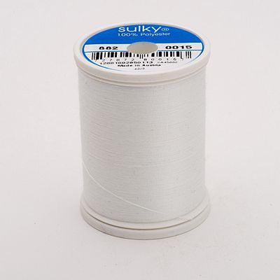 Sulky Polyester Bobbin Thread 60wt 1100yds White – Artistic Quilts with ...