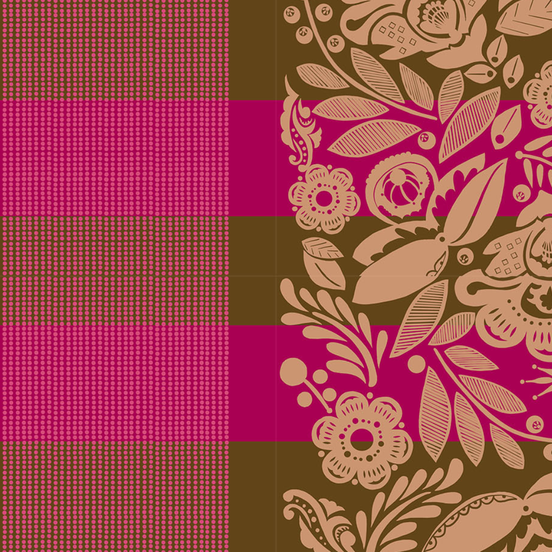 ANNA MARIA PARRY- Perennial Borders - 108" - Festival, Coffee ...