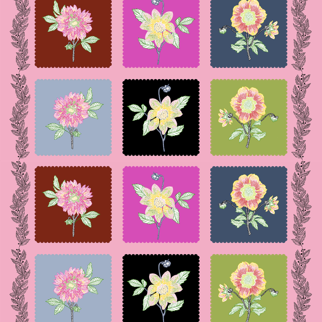 ANNA MARIA PARRY - Silhouette - Garden Panel No. 1, Multi – Artistic ...