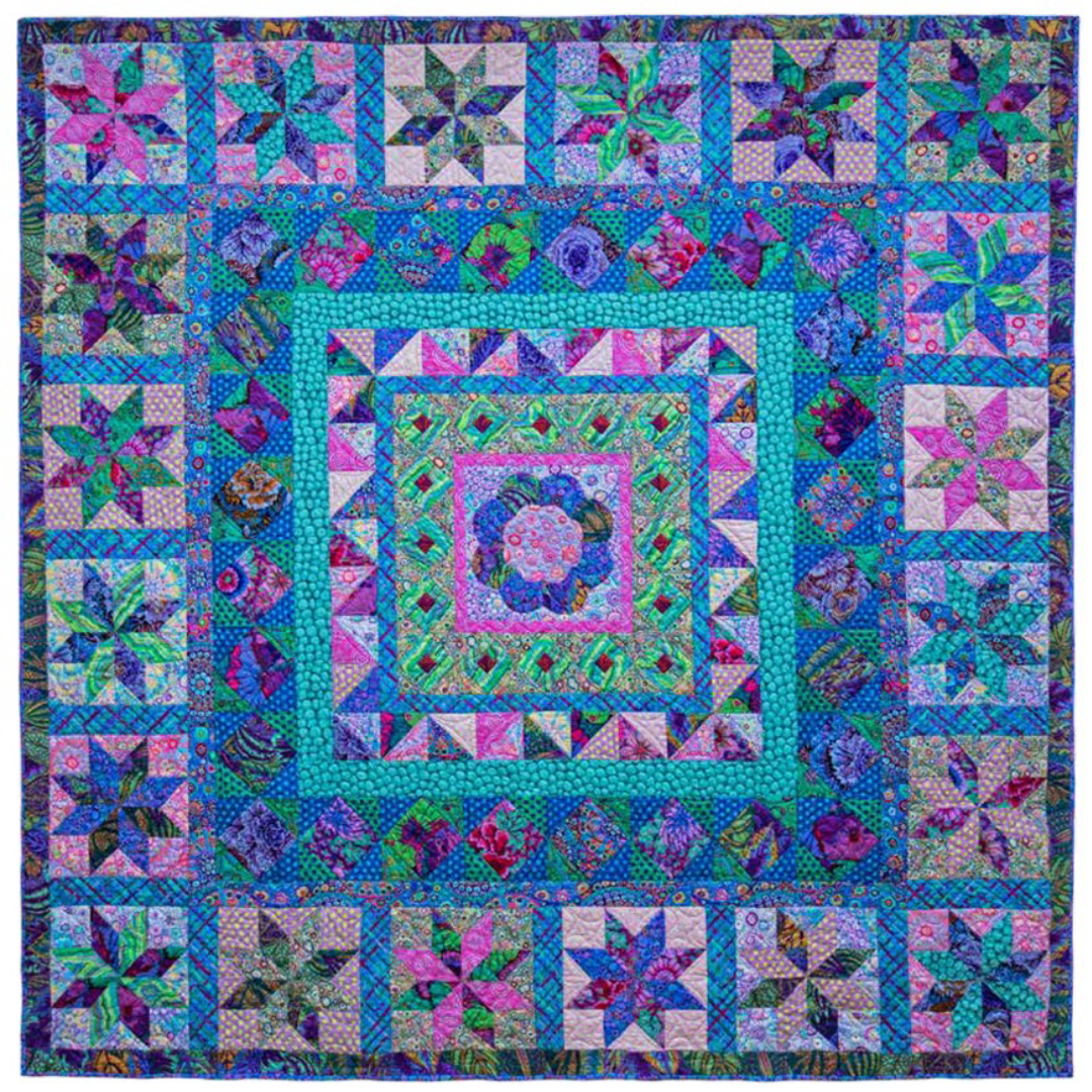 KAFFE FASSETT - QUILTS IN COTSWOLDS - COOL IMARI PLATE Quilt Kit ...