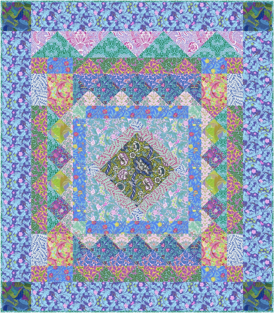 Kaffe Fassett x Morris & Co.- Cottage Garden Quilt Kit – Artistic ...