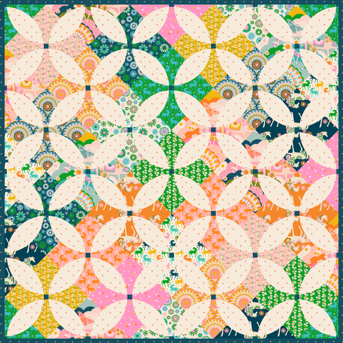 CRINKLY QUILTS - RUBY STAR SOCIETY - CAROUSEL - Flowering Patchwork Qu ...