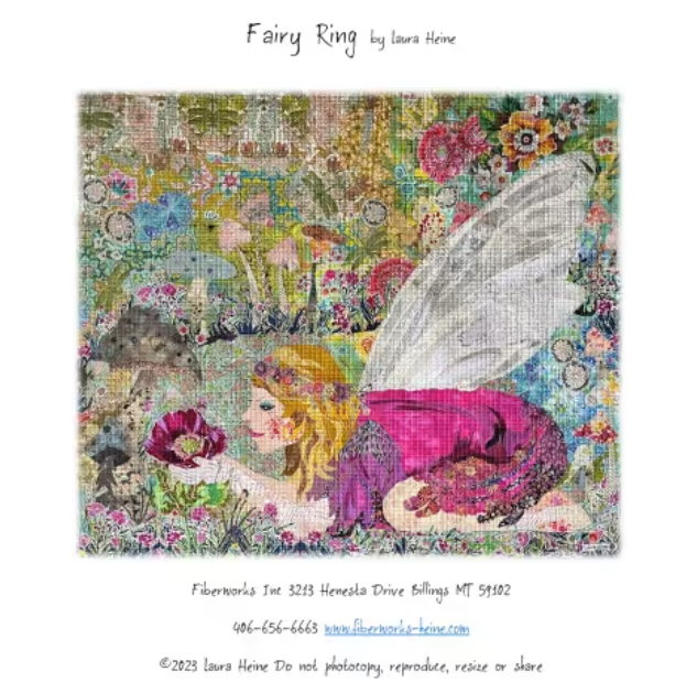 LAURA HEINE - Fairy Ring Collage Pattern – Artistic Quilts with Colors Inc.