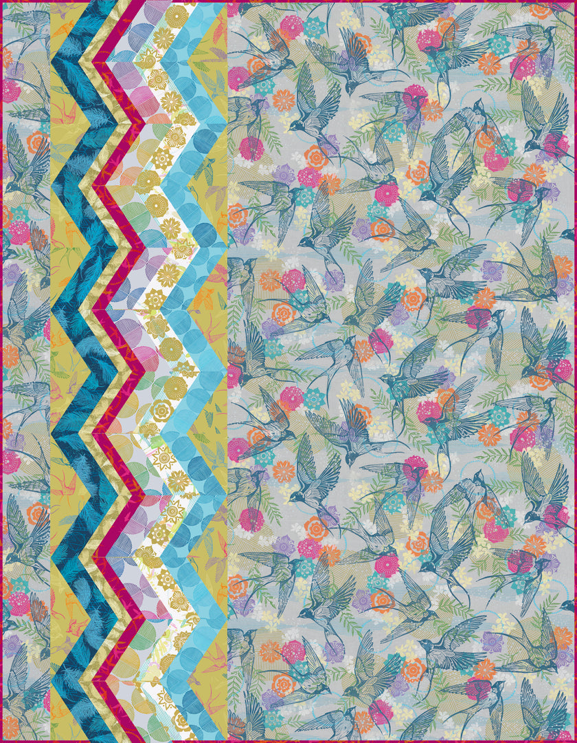 VALORI WELLS - Findings - Finnelopy Quilt Kit – Artistic Quilts with ...