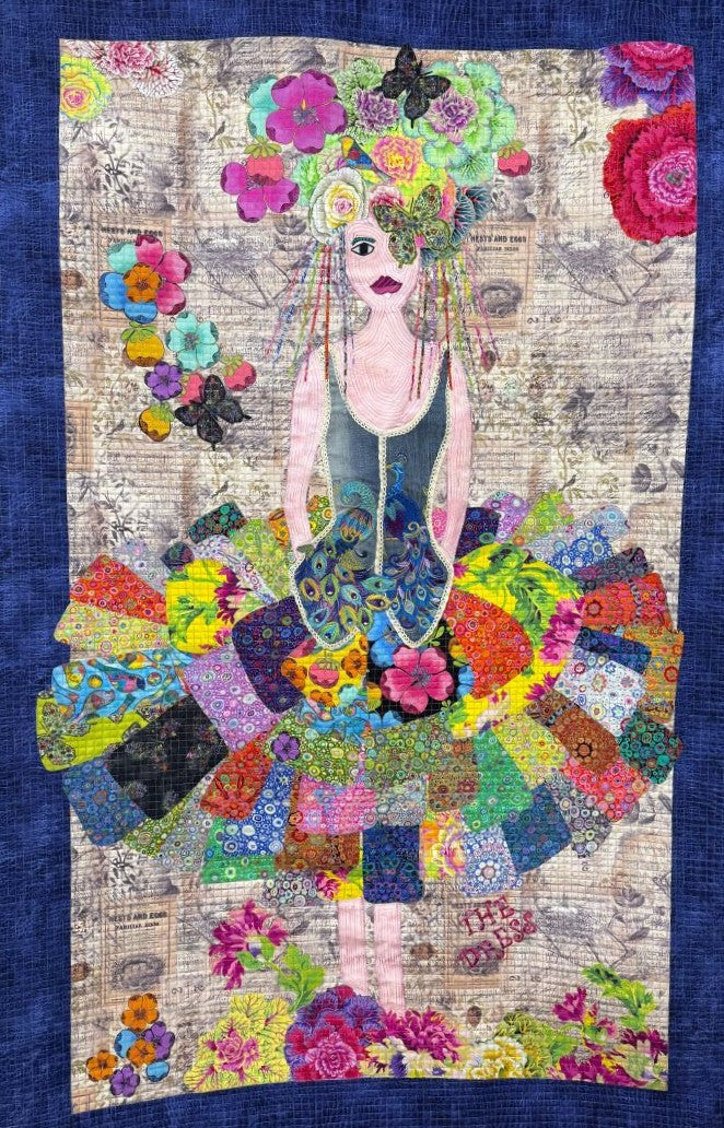 LAURA HEINE - The Dress Collage Quilt Kit – Artistic Quilts with Colors ...