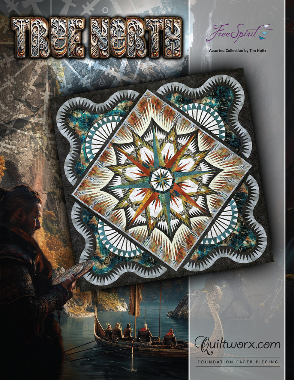 QUILTWORX.COM - True North Quilt Pattern – Artistic Quilts with Colors Inc.