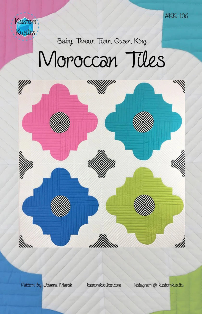 KUSTOM KWILTS - Moroccan Tiles Pattern – Artistic Quilts with Colors Inc.