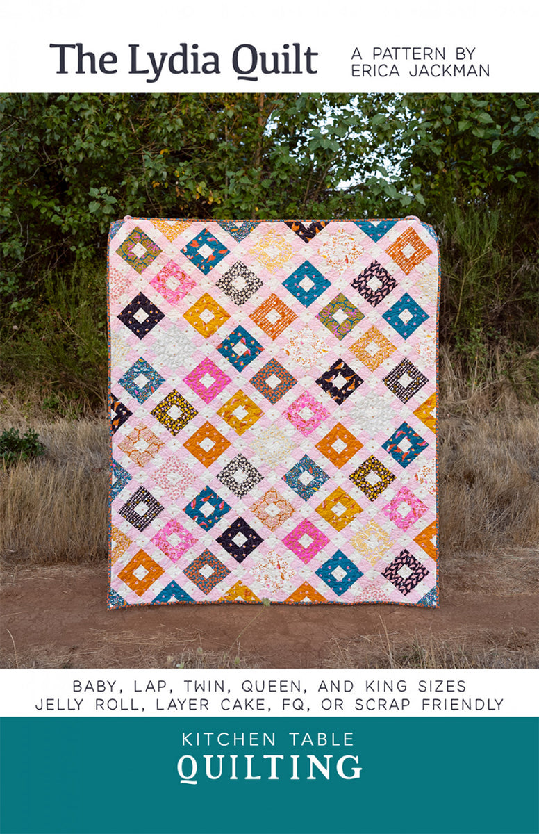 KITCHEN TABLE QUILTING - The Lydia Quilt Pattern – Artistic Quilts with ...