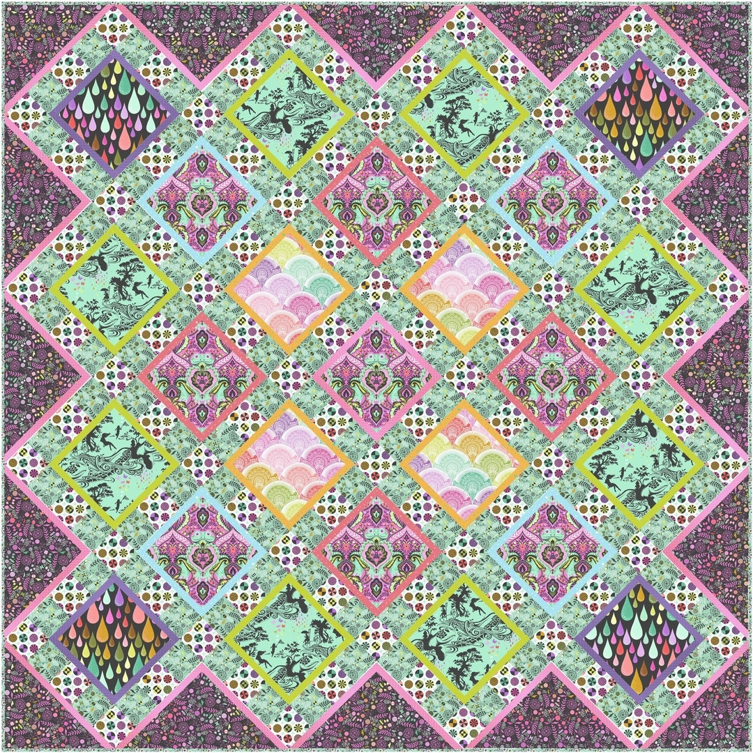 STACEY DAY - Tula Pink - Prince Charming Deja Vu - Leap Frog Quilt ...