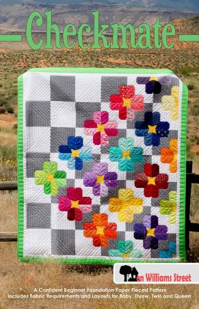 ON WILLIAM'S STREET - Checkmate Pattern – Artistic Quilts with Colors Inc.