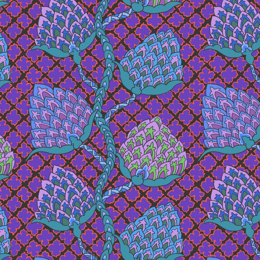 Brandon Mably - KFC February 2024 - Paisley Flower, Blue – Artistic ...