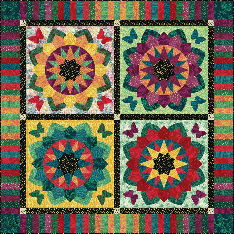 ROBIN RUTH DESIGNS - Pick a Posy Pattern – Artistic Quilts with Colors Inc.