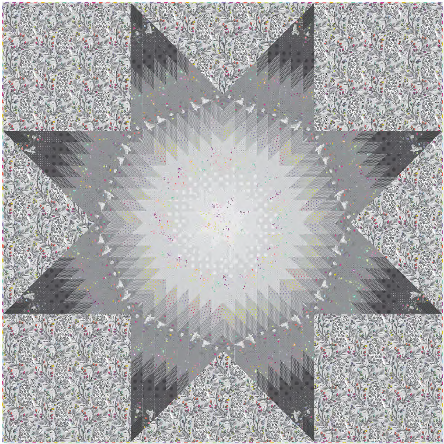 TULA PINK - Graywork - Shadow Star Quilt Kit – Artistic Quilts with ...