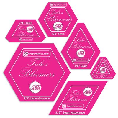 Tula's Bloomers (6 Piece) Acrylic Fabric Cutting Template – Artistic ...