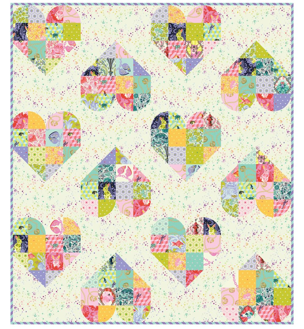 TULA PINK - BESTIES - TAKE HEART Quilt Kit – Artistic Quilts with ...