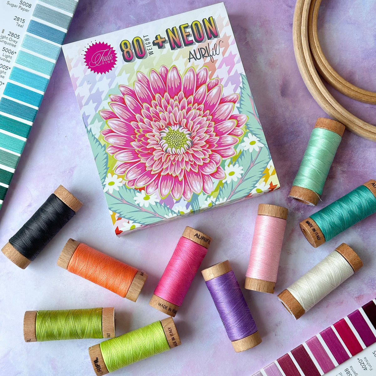 AURIFIL - TULA PINK - Untamed 80wt + Neon Thread Collection – Artistic ...