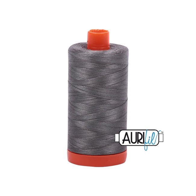 AURIFIL - Mako 50 wt - LARGE SPOOLS, 1422 yards, 5004 Grey Smoke ...