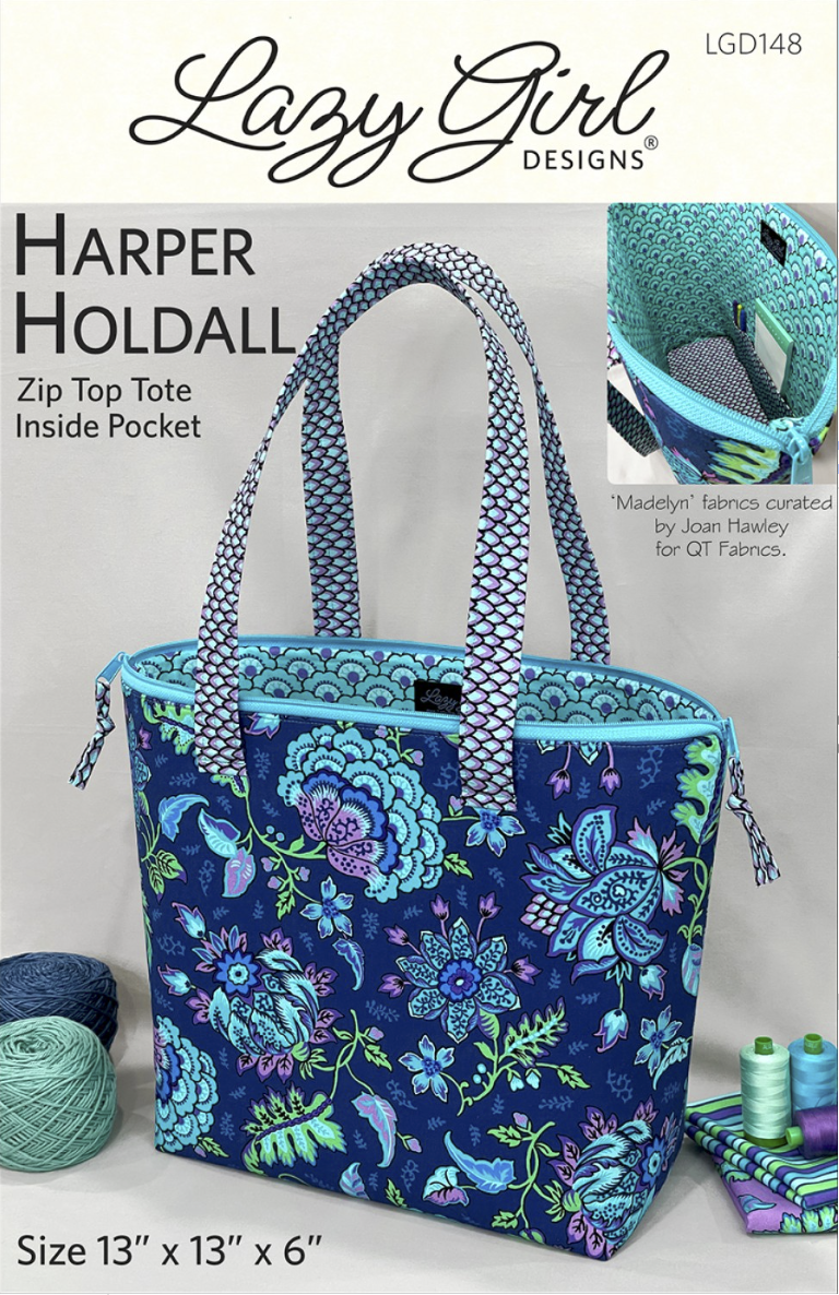 LAZY GIRL DESIGNS - Joan Harley - Harper Holdall – Artistic Quilts with ...