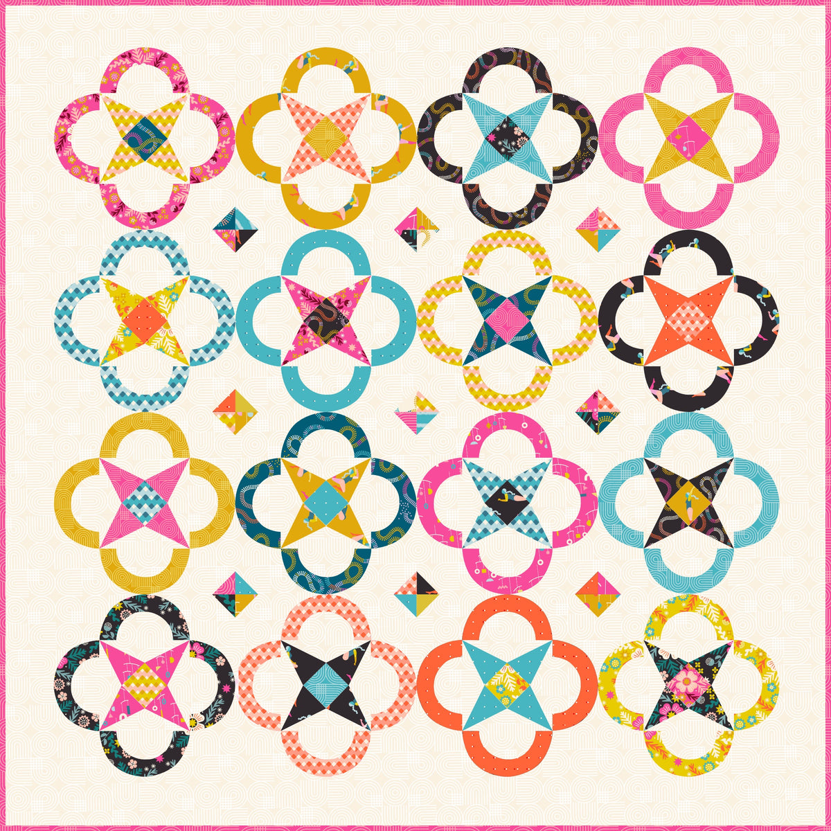 Ruby Star Society - PIVOT - Where Flowers Bloom Quilt Kit – Artistic Quilts with Colors Inc.