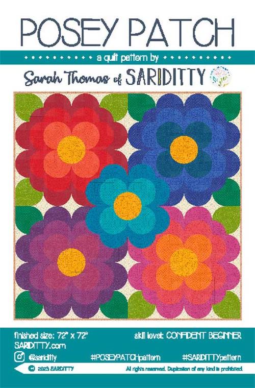 SARAH THOMAS OF SARIDITTY - RAINBOW SPICE, Posey Patch Pattern ...