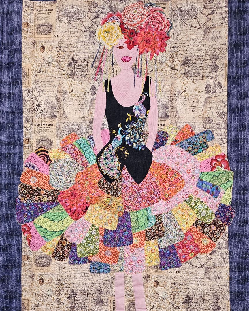 LAURA HEINE - The Dress Collage Quilt Kit – Artistic Quilts with Colors ...