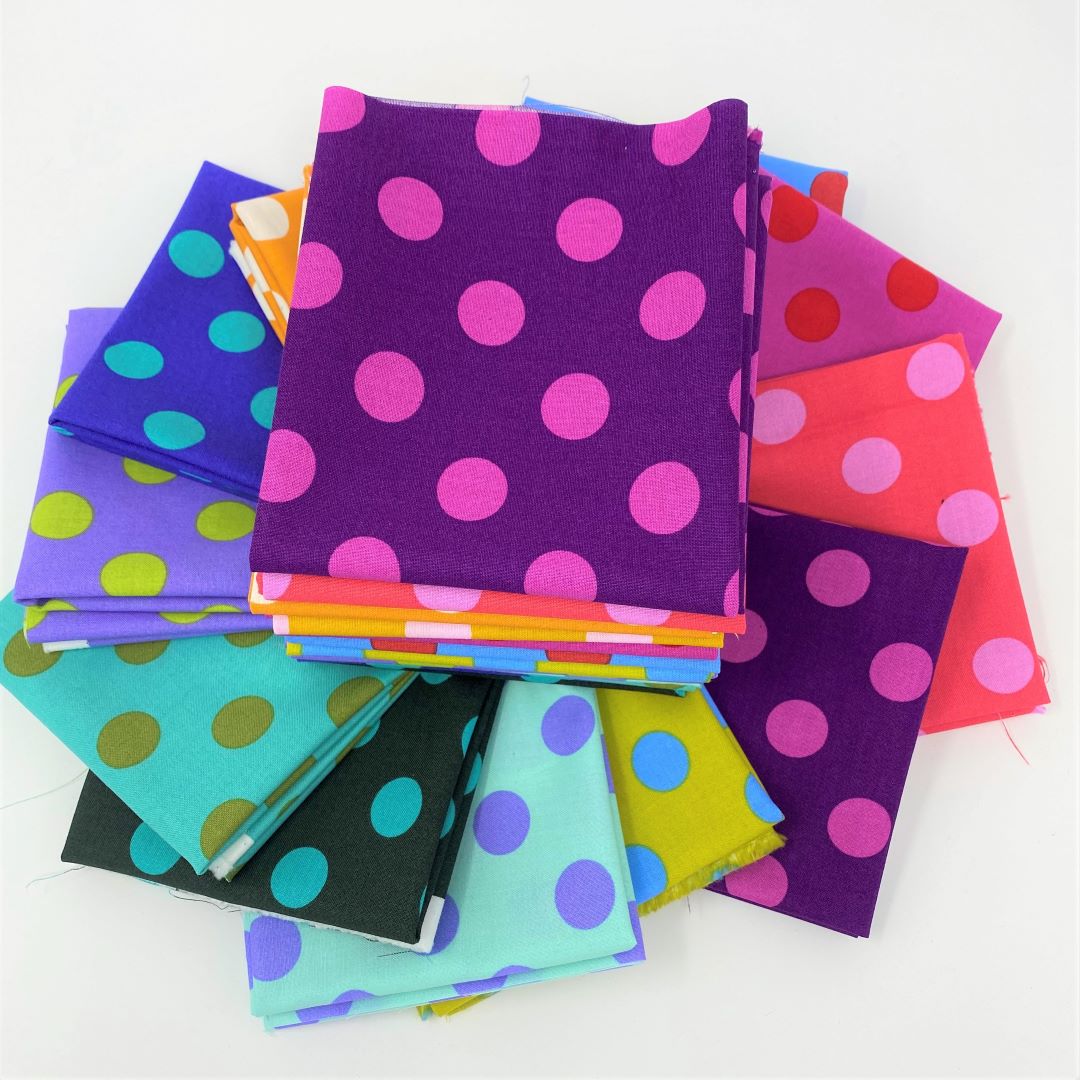 TULA PINK - POM POMS - Fat Quarter Bundle – Artistic Quilts with Colors ...