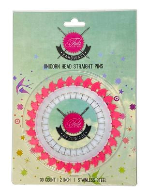 Tula Pink - Unicorn Head Straight Pins 30 ct. – Artistic Quilts with ...